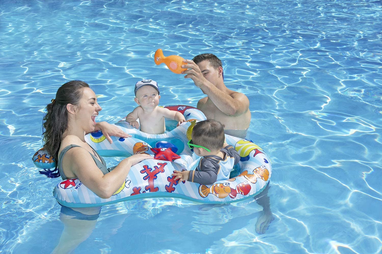 Summer Toys for Toddler Twins: double pool float, tandem trikes, and more